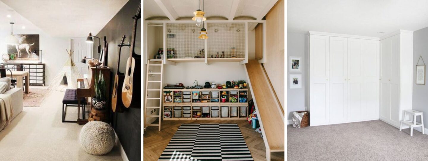 8 inspiration pour finir un sous-sol à peu de frais